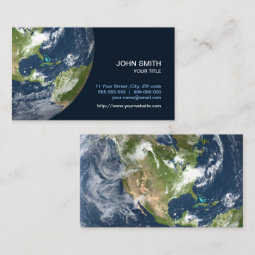 Planet Earth business card | Zazzle
