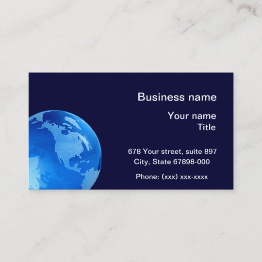 Planet Earth business cards | Zazzle.com