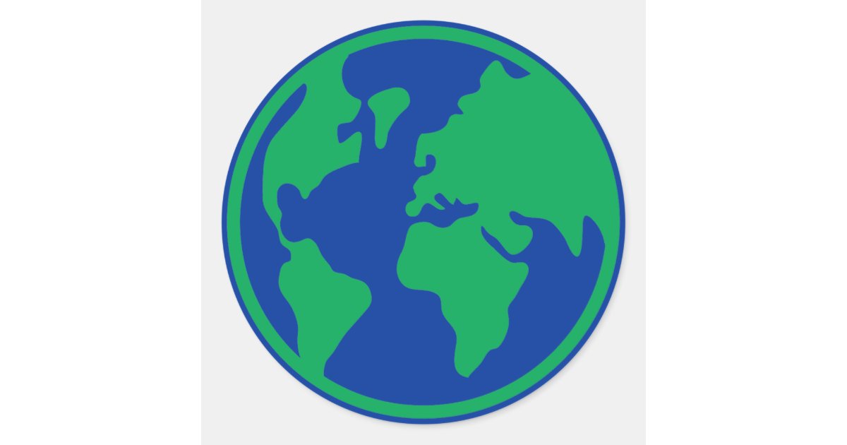 Planet Earth Classic Round Sticker | Zazzle