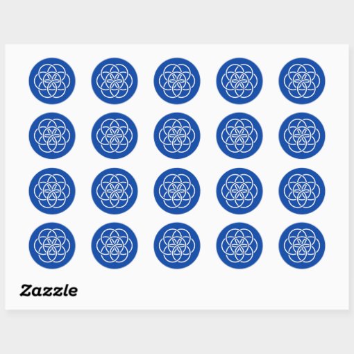 Planet earth flag classic round sticker | Zazzle