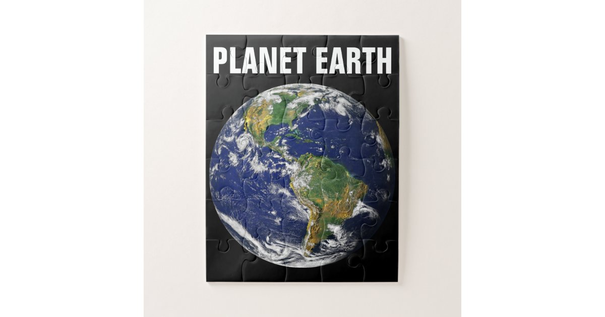 PLANET EARTH FROM SPACE 30 Pc. Kids' Jigsaw Puzzle | Zazzle
