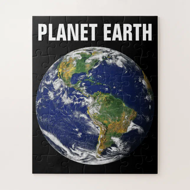 PLANET EARTH FROM SPACE 56 Pc. Kids' Jigsaw Puzzle | Zazzle