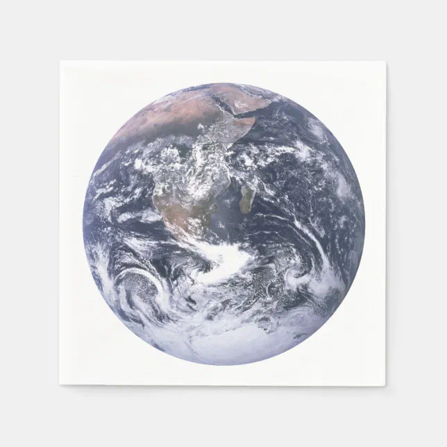 Planet Earth From Space Earth Day Paper Napkins | Zazzle