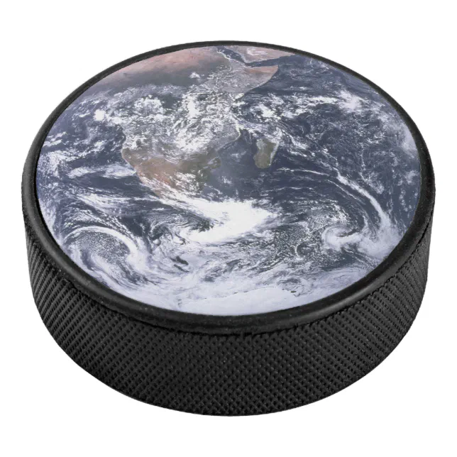 Planet Earth From Space Hockey Puck | Zazzle