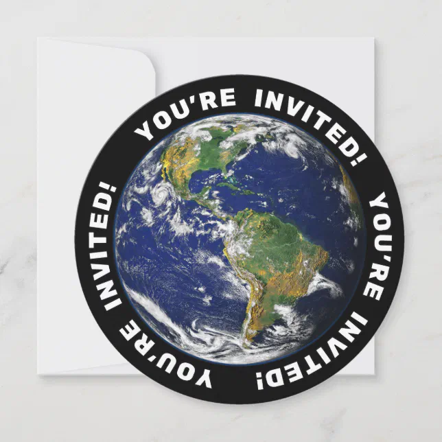 Planet Earth | Invitation | Zazzle
