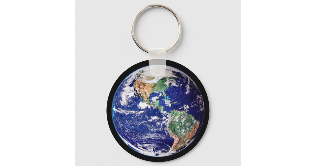 Planet Earth Key Chain. Keychain | Zazzle