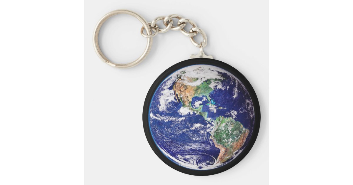 Planet Earth Key Chain. Keychain | Zazzle