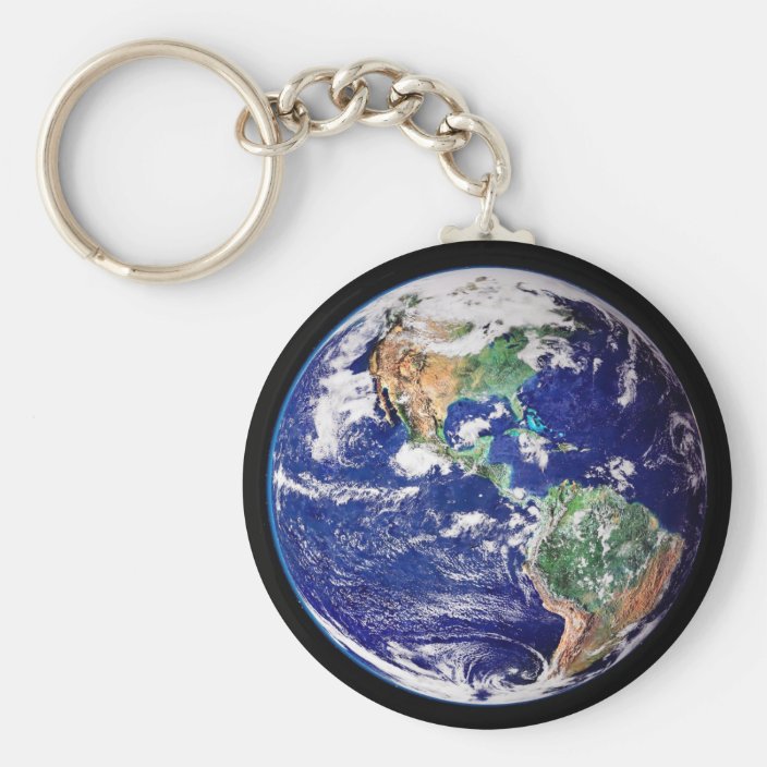 Planet Earth Key Chain. Keychain | Zazzle.com