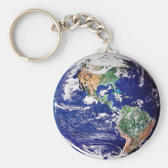 Planet Earth Keychain | Zazzle.com