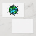Planet Earth -Original graphic Business Card | Zazzle