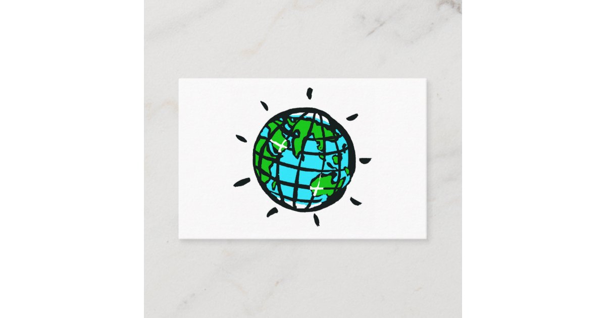 Planet Earth -Original graphic Business Card | Zazzle
