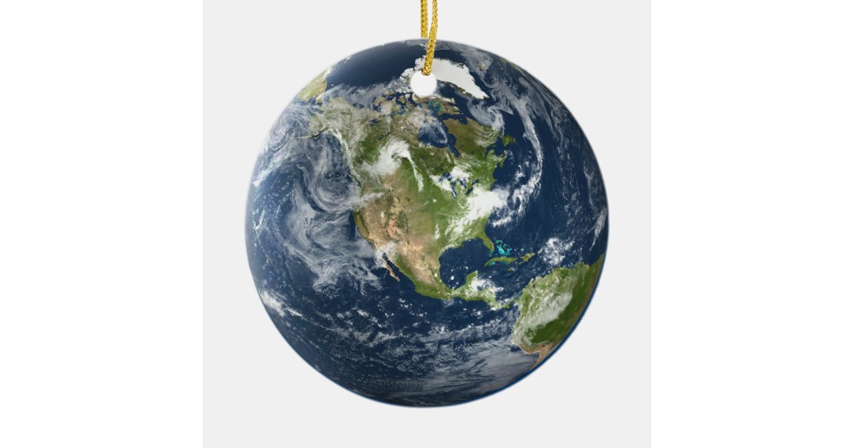 Planet Earth ornament | Zazzle