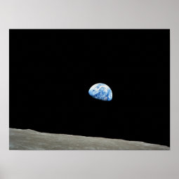 Planet Earth Rising Poster | Zazzle