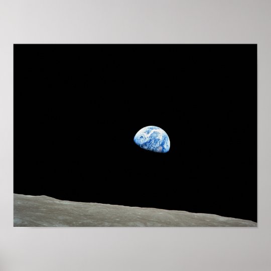 Planet Earth Rising Poster | Zazzle.com