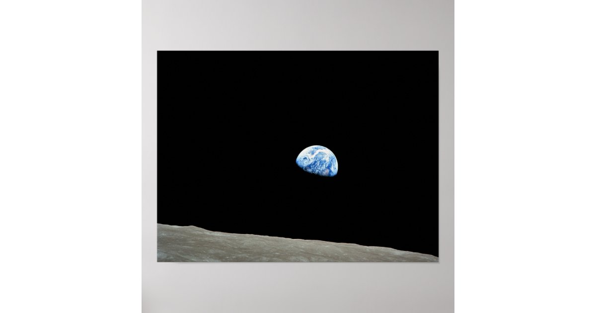 Planet Earth Rising Poster | Zazzle