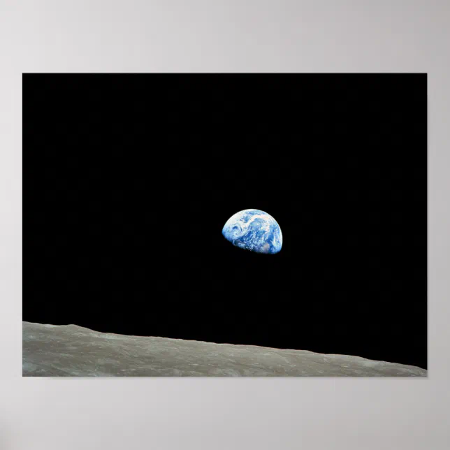 Planet Earth Rising Poster | Zazzle