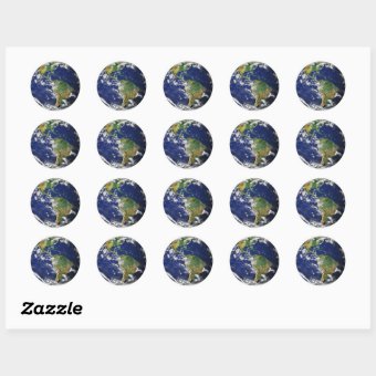 Planet Earth Space Stickers | Zazzle