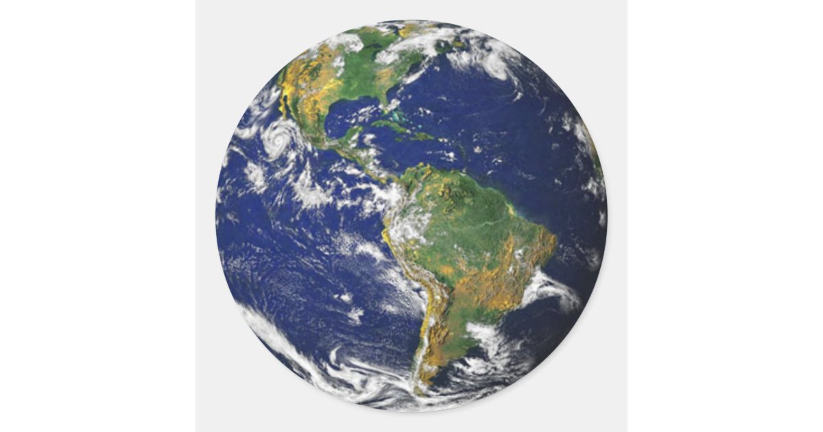 Planet Earth Space Stickers | Zazzle