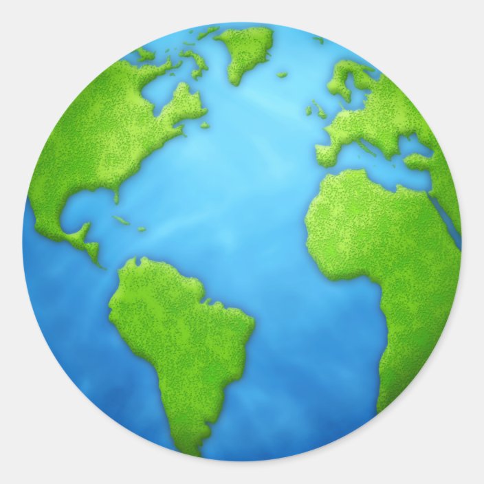 Planet Earth Sticker | Zazzle.com