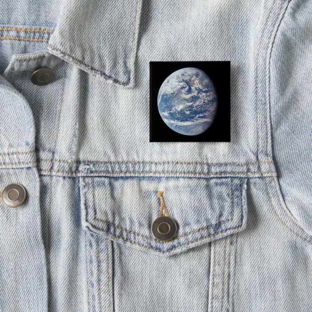 Planet Earth Taken By The Apollo 11 Crew. Button | Zazzle
