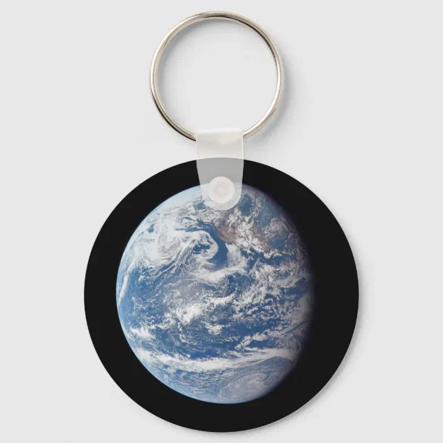 Planet Earth Taken By The Apollo 11 Crew. Keychain | Zazzle