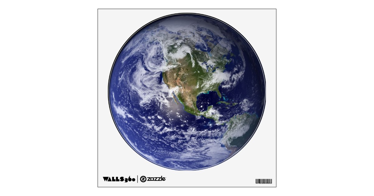 Planet Earth Wall Decal | Zazzle