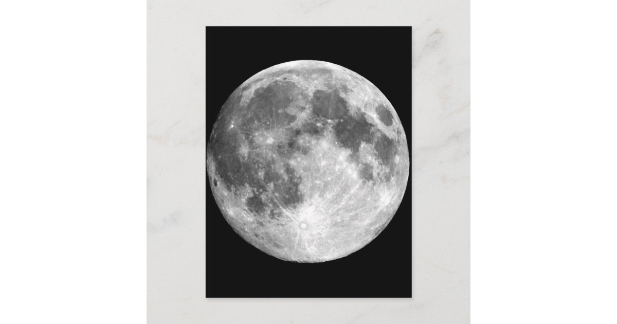 PLANET EARTH'S MOON natural (solar system) ~ Postcard | Zazzle