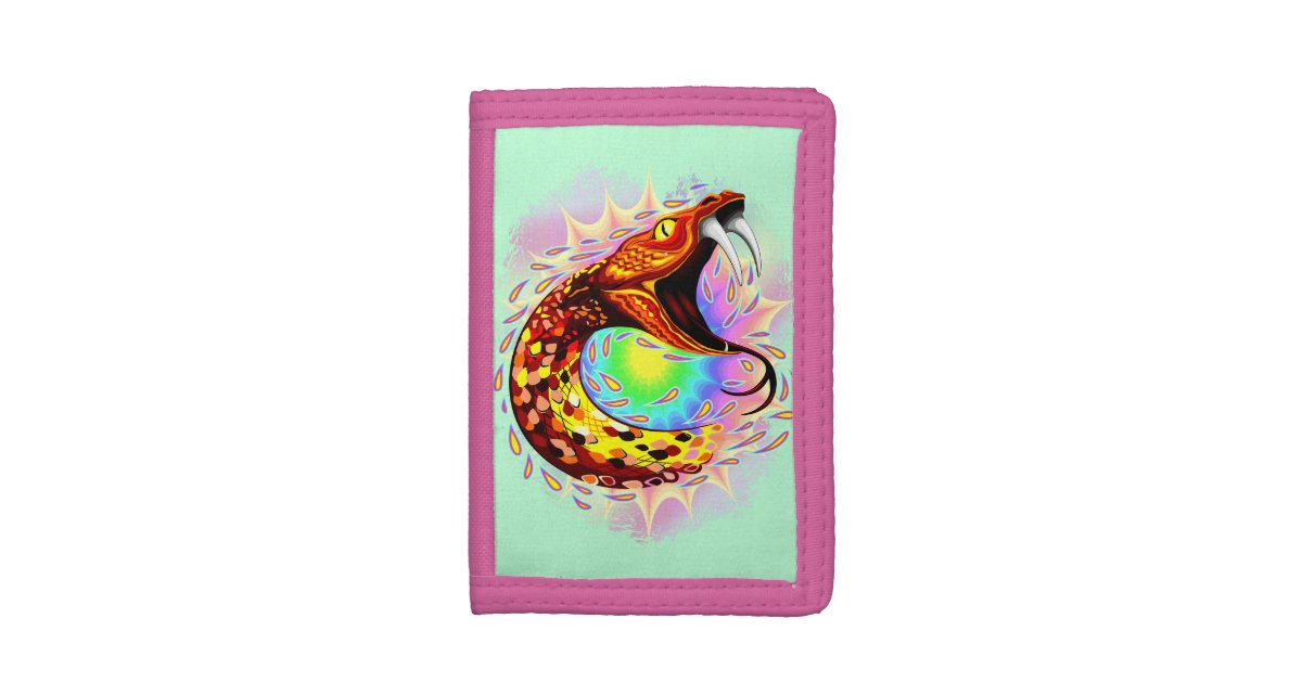 Planet Jill Round Lapel Pin Trifold Wallet | Zazzle