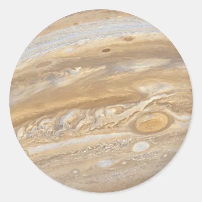 Planet Jupiter Classic Round Sticker | Zazzle