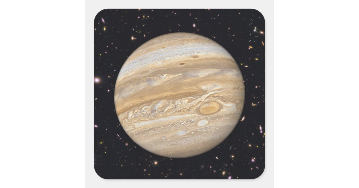 Planet Jupiter Starry Sky Stickers | Zazzle