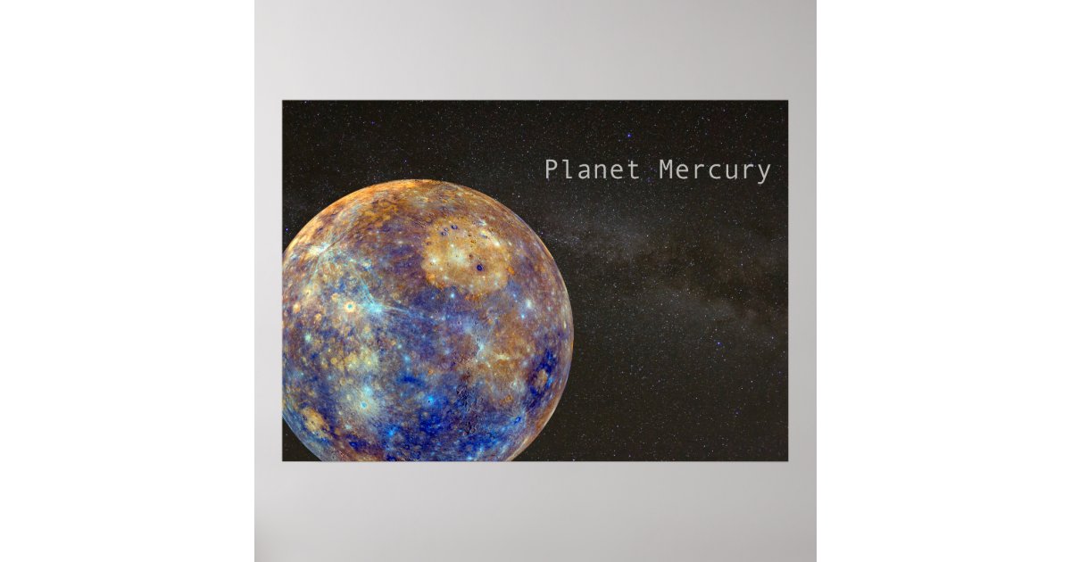 Planet Mercury Poster | Zazzle