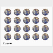 PLANET MERCURY v2 (solar system) ~ Classic Round Sticker | Zazzle