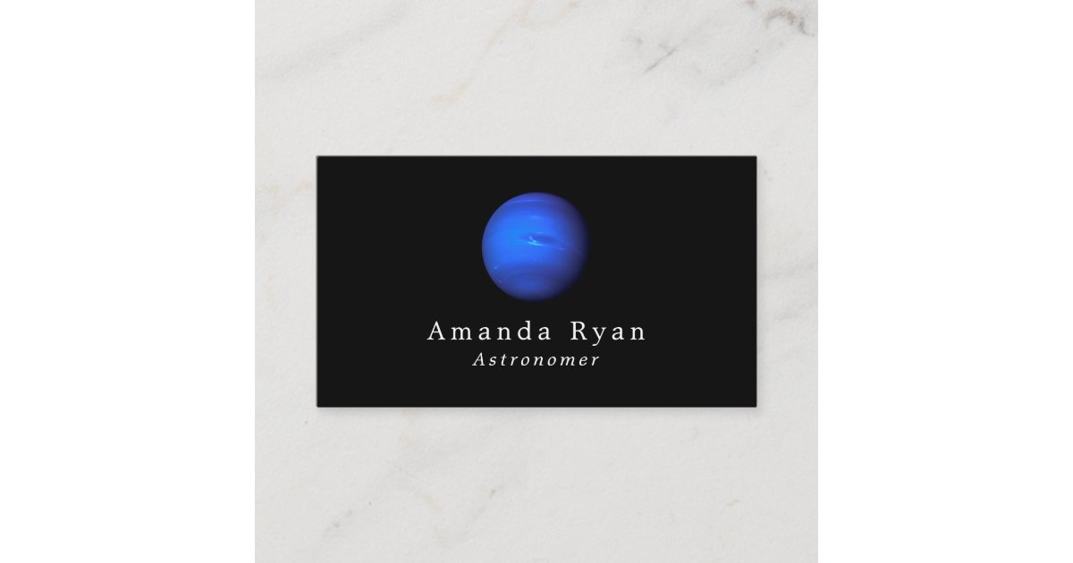 Planet Neptune, Astronomy Business Card | Zazzle