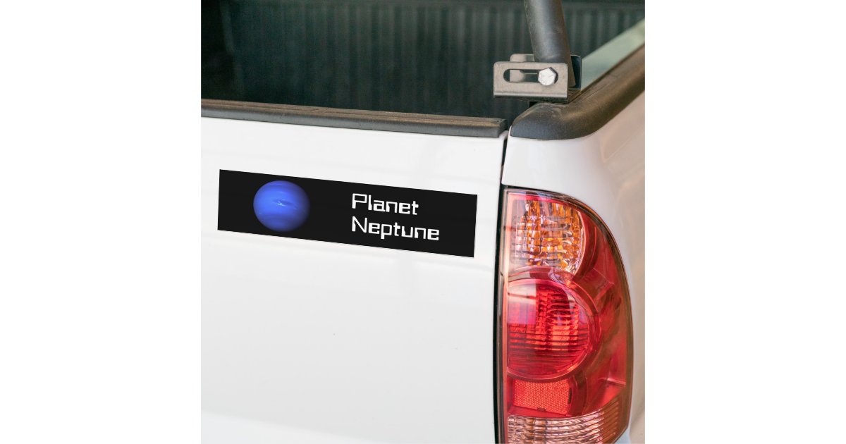 Planet Neptune Car Bumper Sticker | Zazzle