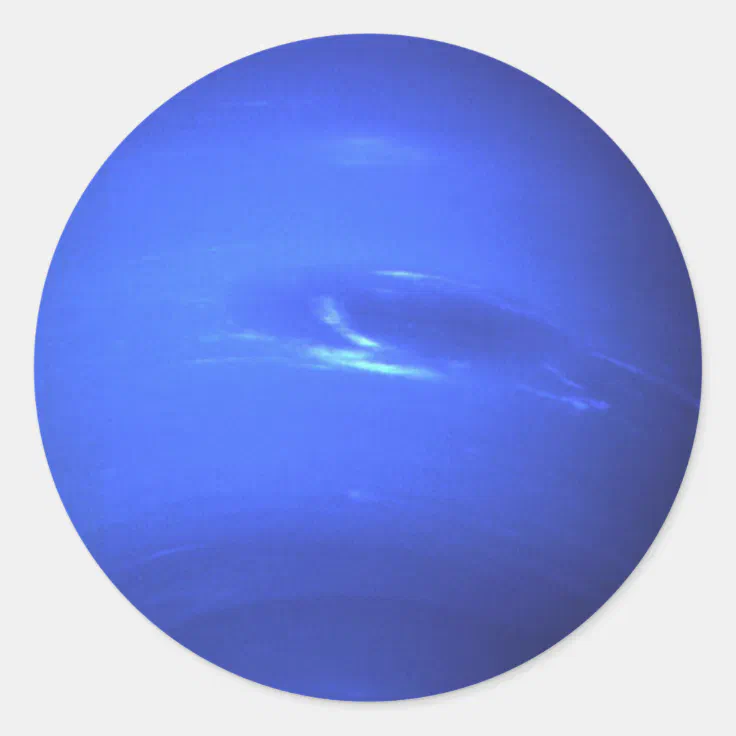 Planet Neptune Classic Round Sticker | Zazzle