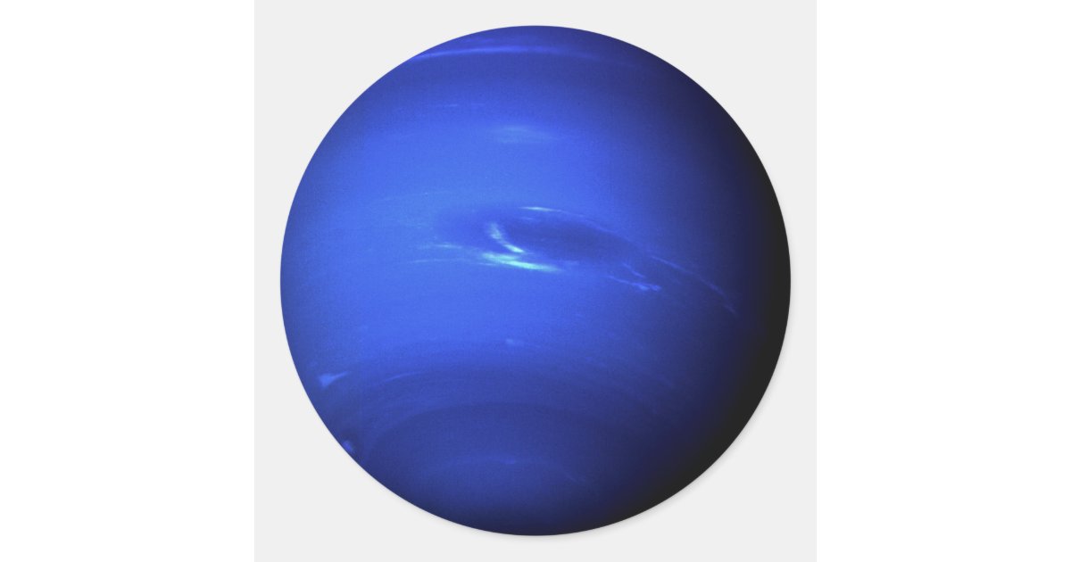 PLANET NEPTUNE (solar system) ~ Classic Round Sticker | Zazzle