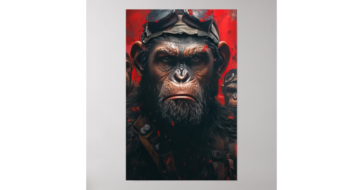 Planet of the Apes Action Poster | Zazzle