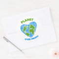 Planet over Profit Classic Round Sticker | Zazzle