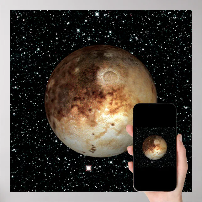 PLANET PLUTO star background ( solar system) ~ Poster | Zazzle