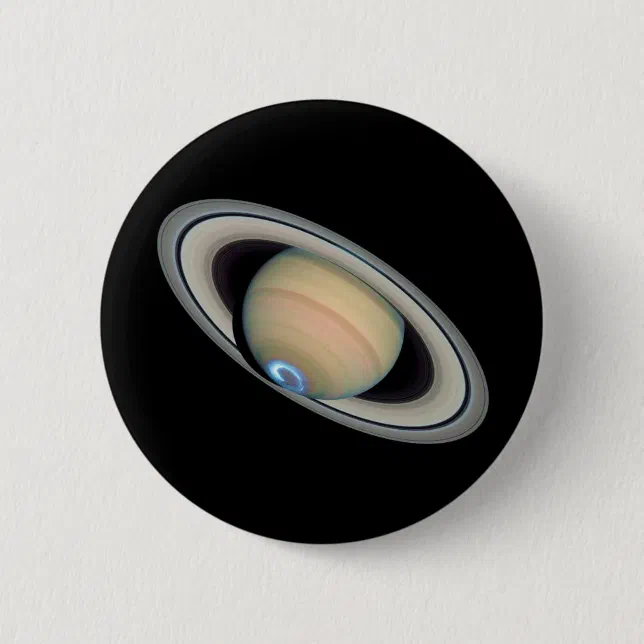 PLANET SATURN (solar system) ~ Button | Zazzle