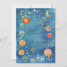 Planet Solar System Birthday Party Invitation | Zazzle