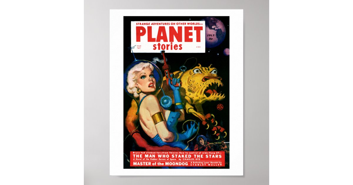 Planet Stories (Jul, 1952) Poster | Zazzle