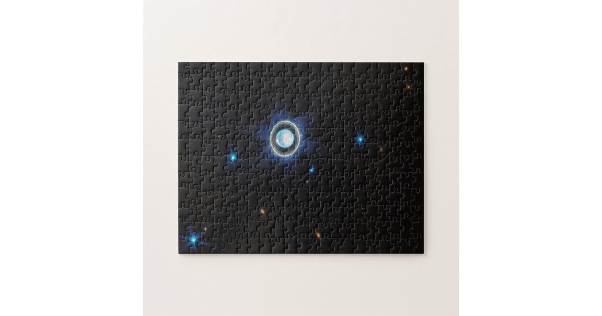 Planet Uranus with Rings and Moons JWST Image Jigsaw Puzzle | Zazzle