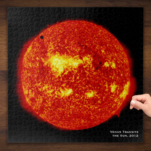 Planet Venus Transits the Sun, Hi-Res Jigsaw Puzzle | Zazzle
