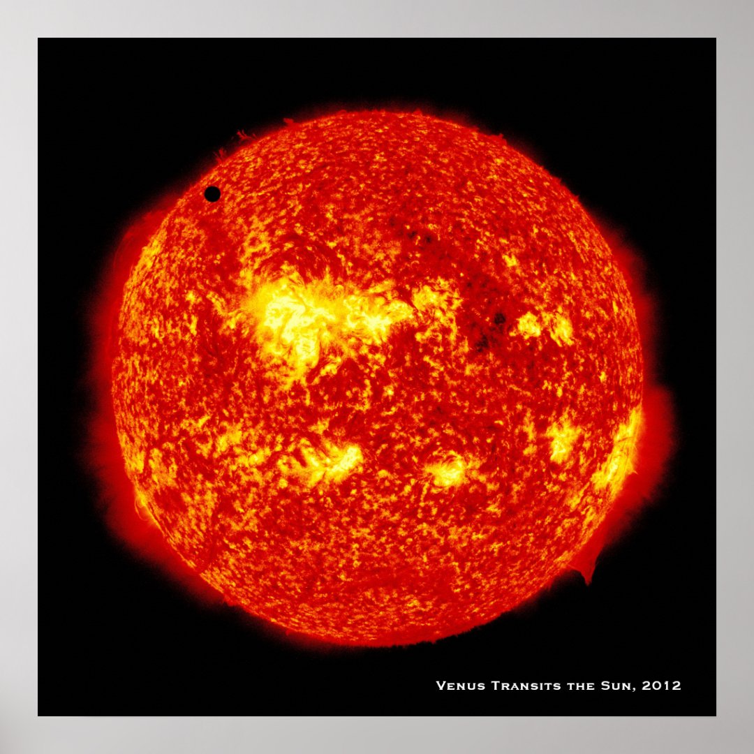 Planet Venus Transits the Sun, Hi-Res Poster | Zazzle