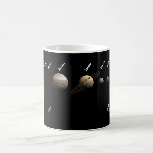 Planets and Dwarf planets Space NASA Coffee Mug | Zazzle