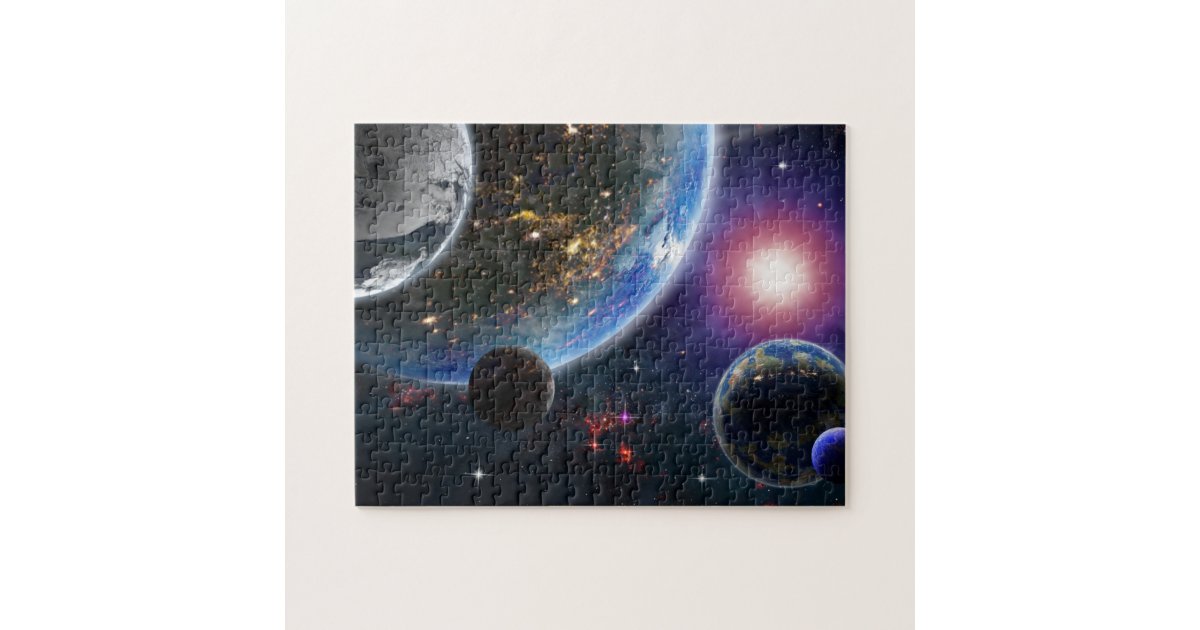 Planets and Stars Jigsaw Puzzle | Zazzle