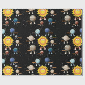Planets and The Solar System Wrapping Paper | Zazzle
