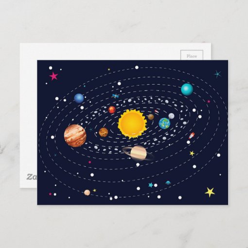 Planets of Solar System 2 Postcard | Zazzle