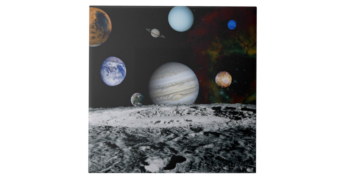 Planets of the Solar System Ceramic Tile | Zazzle